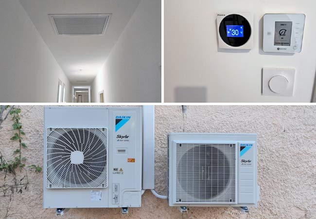 Vallon de Toulouse - Pose de climatiseur GAINABLE DAIKIN avec AIRZONE ...